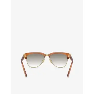 Miu Miu Mu 09zs Aviator-frame Acetate Sunglasses