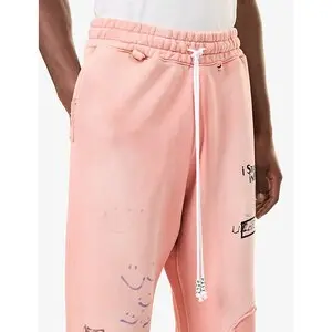 PALY HOLLYWOOD Alta Cienega Cotton Jogging Bottoms - Peach
