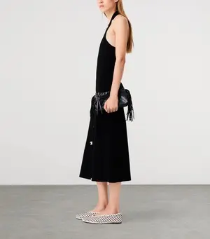 Maje Knitted Halterneck Midi Dress