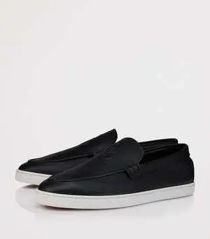 CHRISTIAN LOUBOUTIN Neocl Suede Boat Shoes - Black