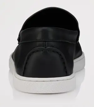 CHRISTIAN LOUBOUTIN Neocl Suede Boat Shoes - Black