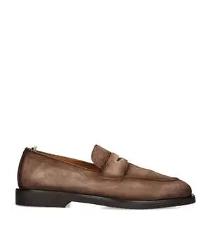 Officine Creative Suede Opera Flex Loafers - Brown