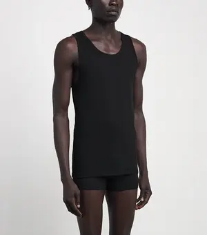 Calvin Klein Stretch-cotton Vests Pack Of Three