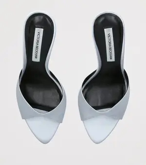 Victoria Beckham Satin Harlow Heeled Mules 100
