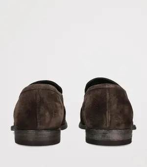 Officine Creative Suede Solitude Penny Loafers