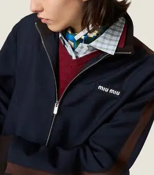 Miu Miu Mohair-virgin Wool Blouson Jacket