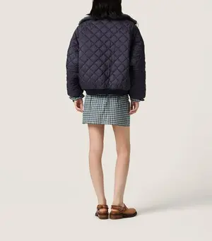 Miu Miu Down Technical Ponge Quilted Jacket