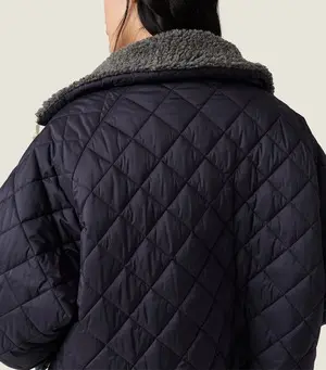 Miu Miu Down Technical Ponge Quilted Jacket