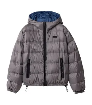 Miu Miu Down Ponge Puffer Jacket - Metallic