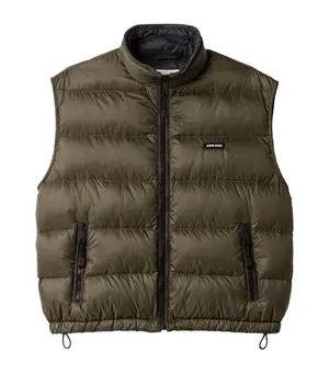 Miu Miu Light Ponge Padded Vest - Green