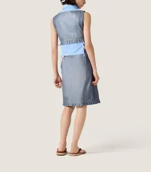 Miu Miu Nappa Leather Cropped Top