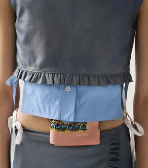 Miu Miu Nappa Leather Cropped Top