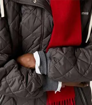 Miu Miu Technical Ponge Down Quilted Coat