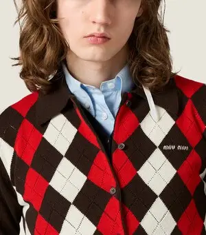 Miu Miu Cashmere Collared Cardigan