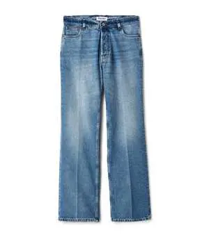 Miu Miu Mid-wash Denim Jeans - Blue