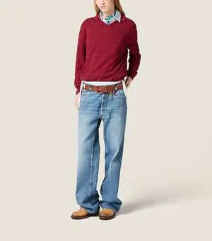 Miu Miu Mid-wash Denim Jeans