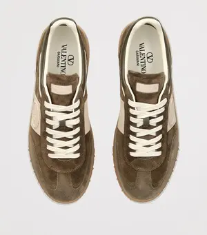 Valentino Garavani Suede Upvillage Low-top Sneakers - Brown