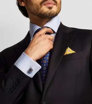 Tateossian Sterling And Lapis Lazuli Globe Cufflinks