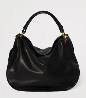 Miu Miu Leather Rendez-vous Shoulder Bag - Black