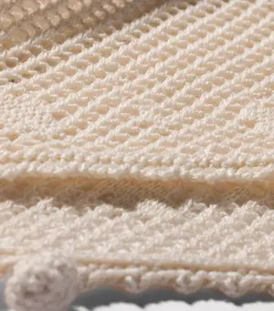 Miu Miu Cotton Crochet Pareo Scarf