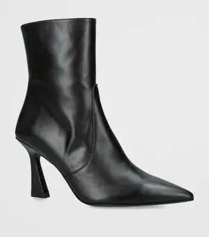 STUART WEITZMAN Leather Vinnie Ankle Boots 85