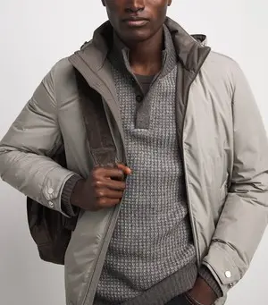 MOORER Albini-stp Jacket With Hood
