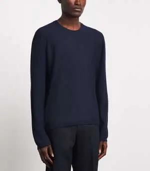 Johnstons Of Elgin Superfine Merino Wool Crew Neck Sweater