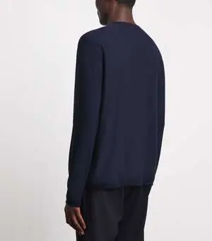 Johnstons Of Elgin Superfine Merino Wool Crew Neck Sweater