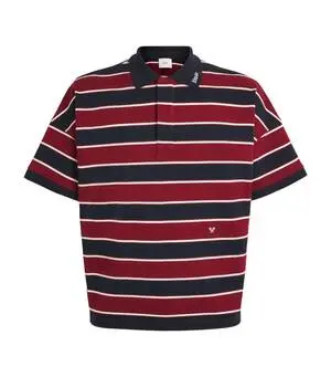 Rhude Stripe Fontaine Polo Shirt - Red