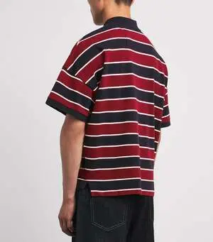 Rhude Stripe Fontaine Polo Shirt - Red