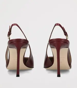TOM FORD Leather T Slingback Pumps 85