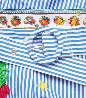 Camilla Cotton Appliquéd Shorts
