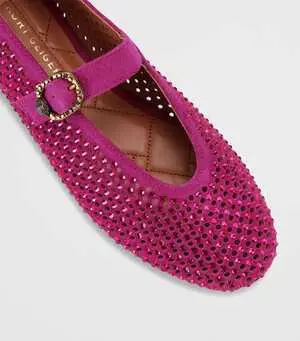 Kurt Geiger Suede Mayfair Ballet Flats