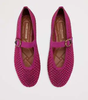 Kurt Geiger Suede Mayfair Ballet Flats