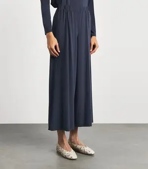 Issey Miyake Drape Jersey Cropped Trousers