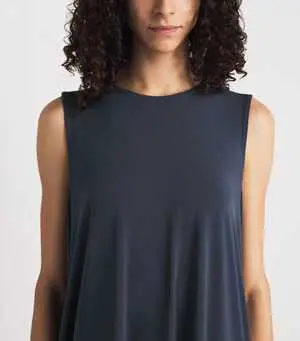 Issey Miyake Drape Jersey Sleeveless Midi Dress