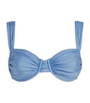Faithfull The Brand Sol Bikini Top - Blue