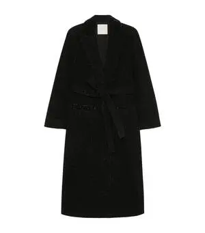 Marina Rinaldi Longline Belted Coat - Black
