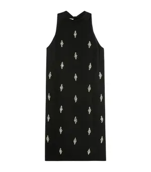 Marina Rinaldi Embellished Midi Dress - Black