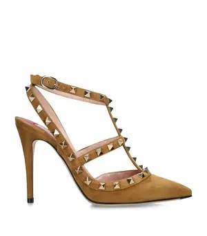 Valentino Garavani Leather Rockstud Pumps 100