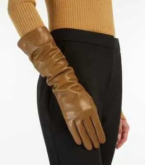 Max Mara Leather Afidee Glvoes
