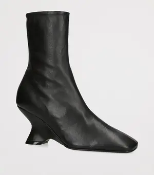 Dries Van Noten Leather Ankle Boots 60