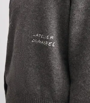 DOMREBEL Embroidered Wool-blend Sweater