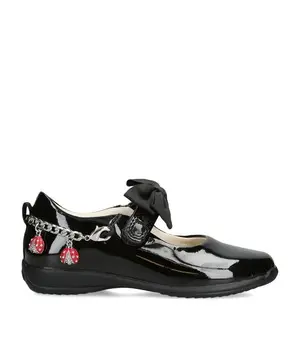 LELLI KELLY Patent Leather Mary Jane Shoes With Ladybird Embellishment - Black