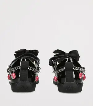 LELLI KELLY Patent Leather Mary Jane Shoes With Ladybird Embellishment