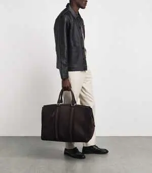 Officine Creative Suede Quentin Duffle Bag