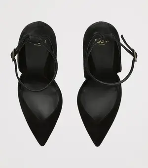 ALEVI MILANO Suede Camilla Heeled Pumps 110