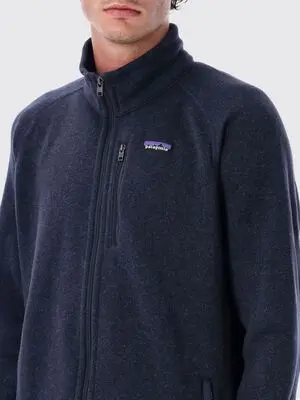 Patagonia Recycled Polyester Full-zip Fleece Jacket With High Neck - Navy