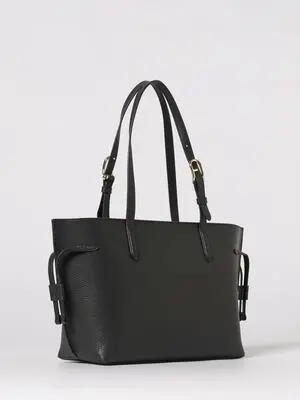 Furla Ava Grained Leather Shoulder Bag With Metal Logo