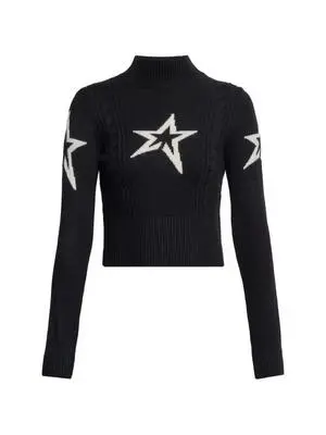 Perfect Moment Star-intarsia Cable-knit Sweater